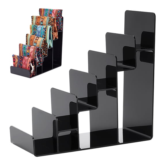 6 Tier Acrylic Display Stand Acrylic Display Riser Stepladder Display ...