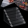 6 Tier Acrylic Nail Polish Organizer, Clear Makeup Storage Rack – 5cm ...
