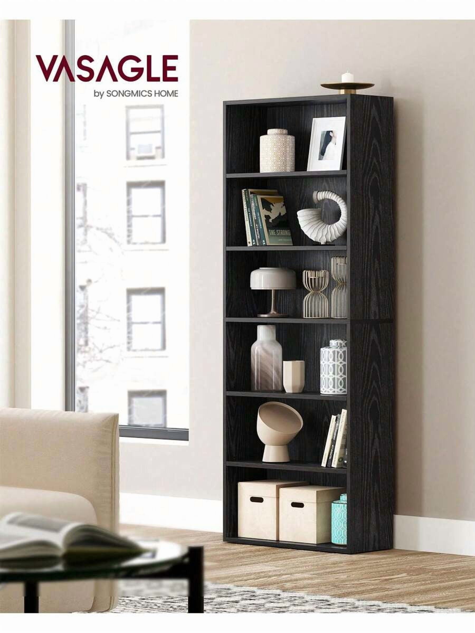 6-Tier Bookcase, Book Shelf Furniture, Open Storage Shelves, Room Decor ...