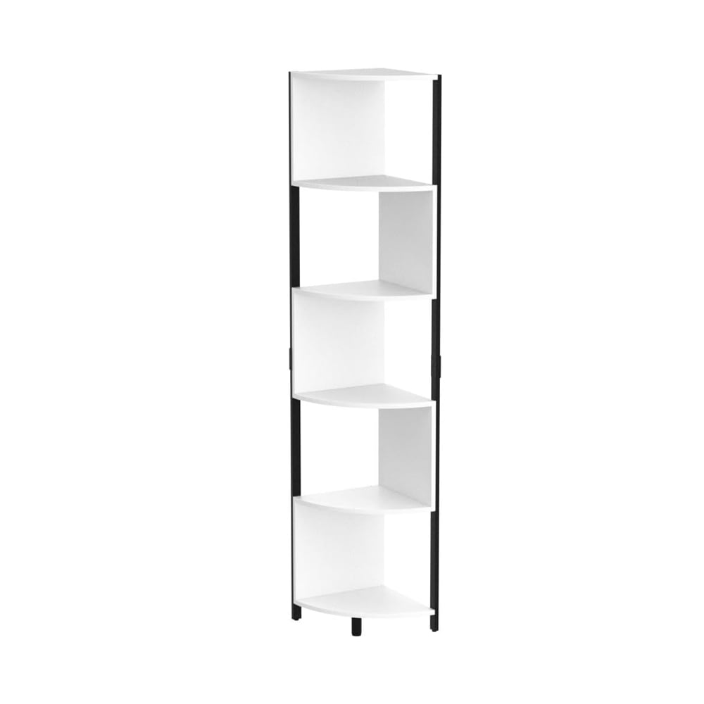 6-Tier Corner Shelf, 68.8" Tall Modern Display Free Standing Zigzag ...