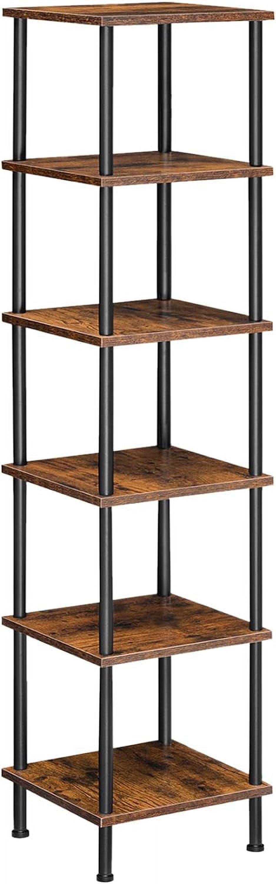 6-Tier Corner Shelf, Corner Square Rack Display Shelf, Tall Storage ...