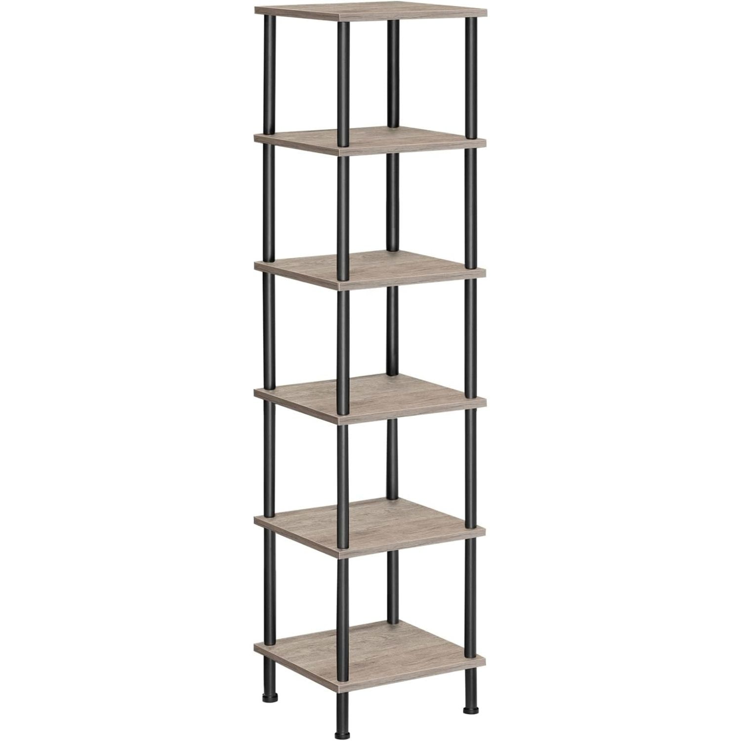 6-Tier Corner Shelf, Corner Square Rack Display Shelf, Tall Storage ...