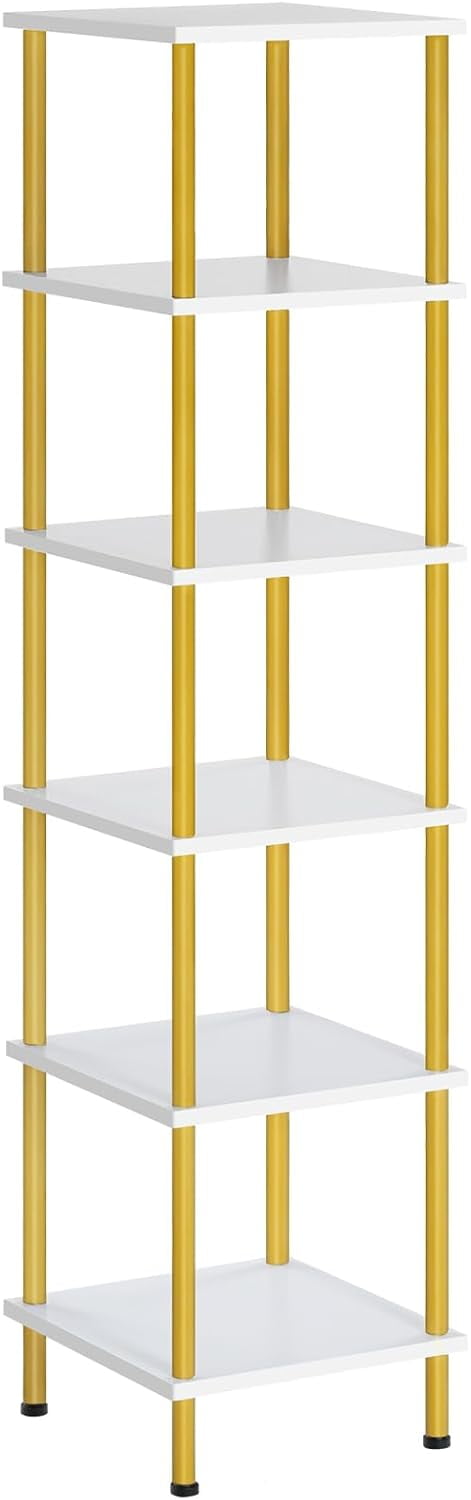 6-Tier Corner Shelf, Corner Square Rack Display Shelf, Tall Storage ...