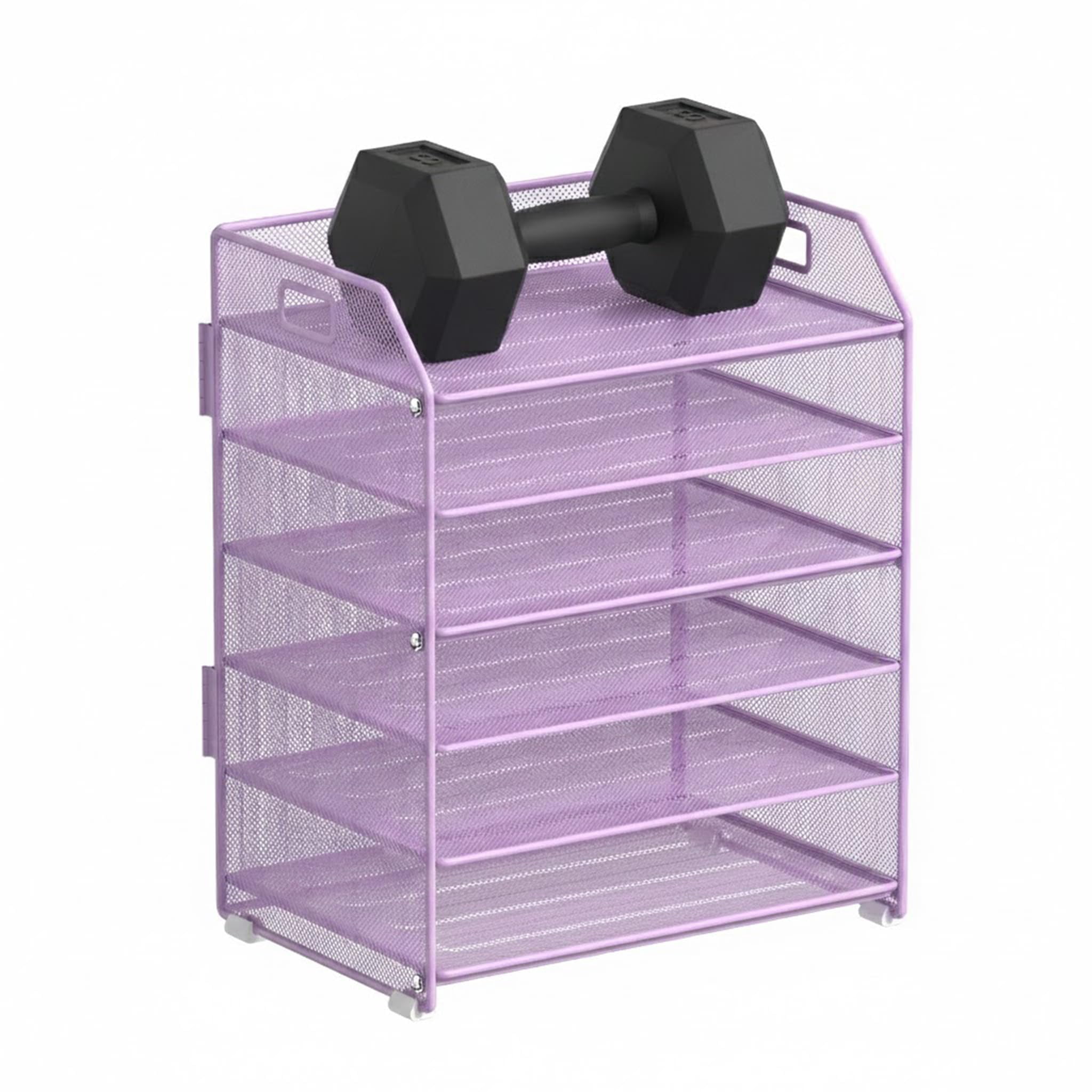 6 Tier Desk Organizer, Heavy-Duty Thick Metal Letter Tray Organizer ...