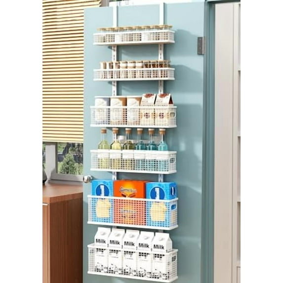 6-Tier Over The Door Pantry Organizer,Hanging Spice Rack,Over Door ...