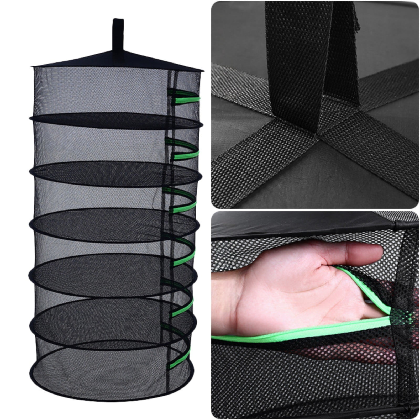 6-Tier Hanging Drying Net Rack – Breathable Mesh Herb & Plant Dryer ...