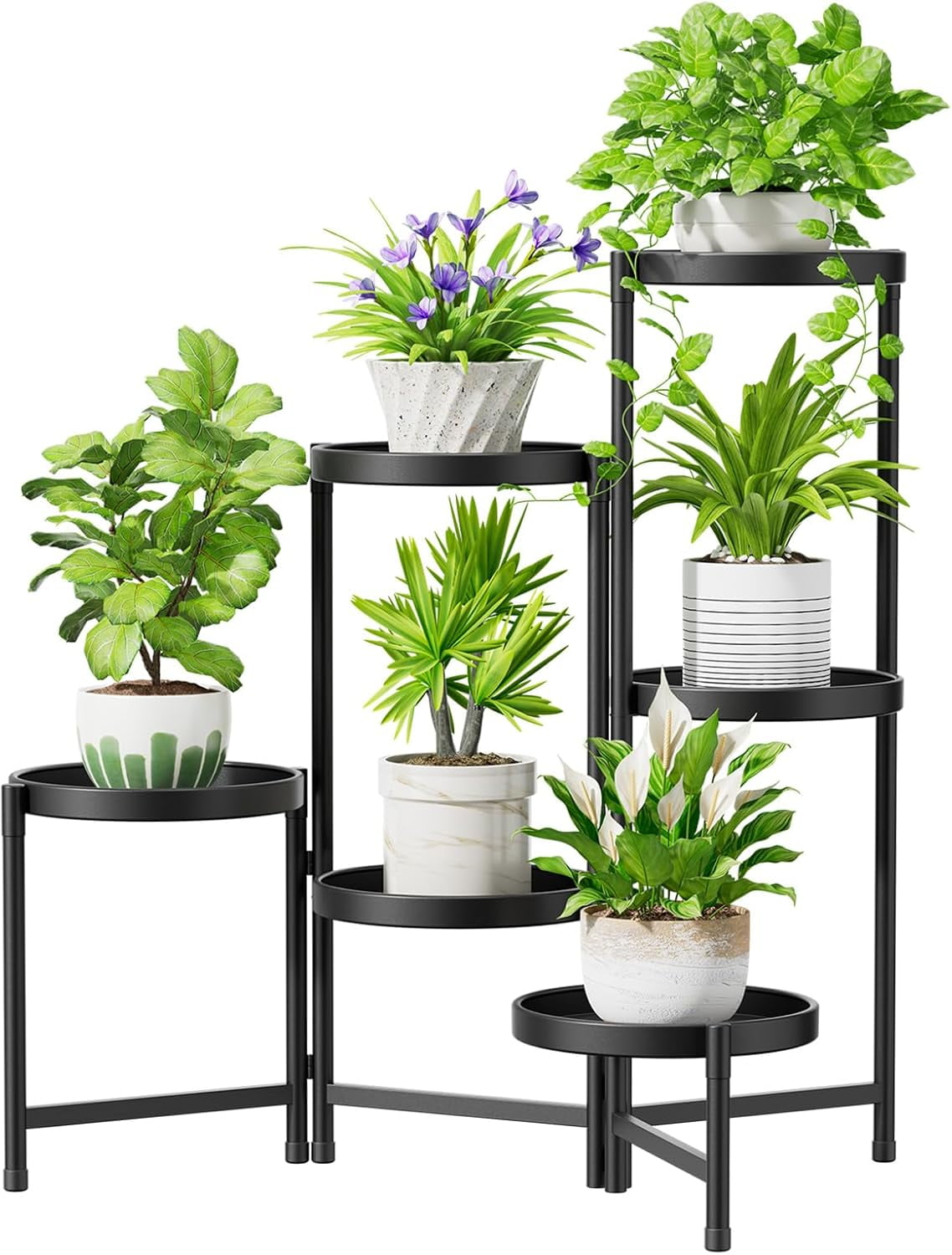 6 Tier Large Plant Stand Indoor with 10 Inch Wide Tray, Tiered Corner ...
