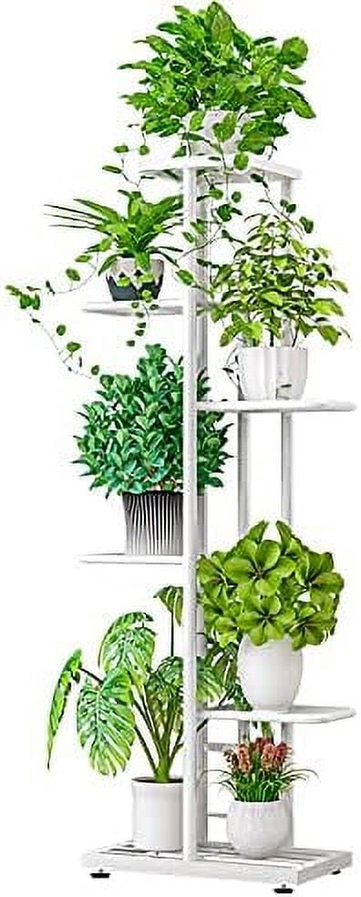 6 Tier Metal Plant Stand for Indoor Outdoor Flower Pot Display Planter ...