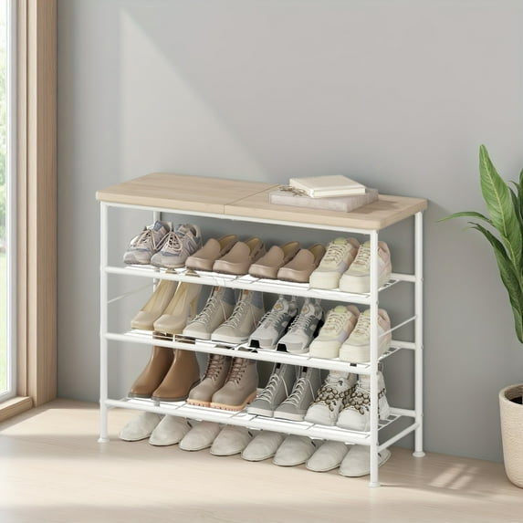 6-Tier Metal Shoe Rack Organizer, Decorations For Home, Large Stable ...