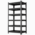 6-Tier Metal Storage Rack, 82"H Garage Shelving, Adjustable Shelves ...