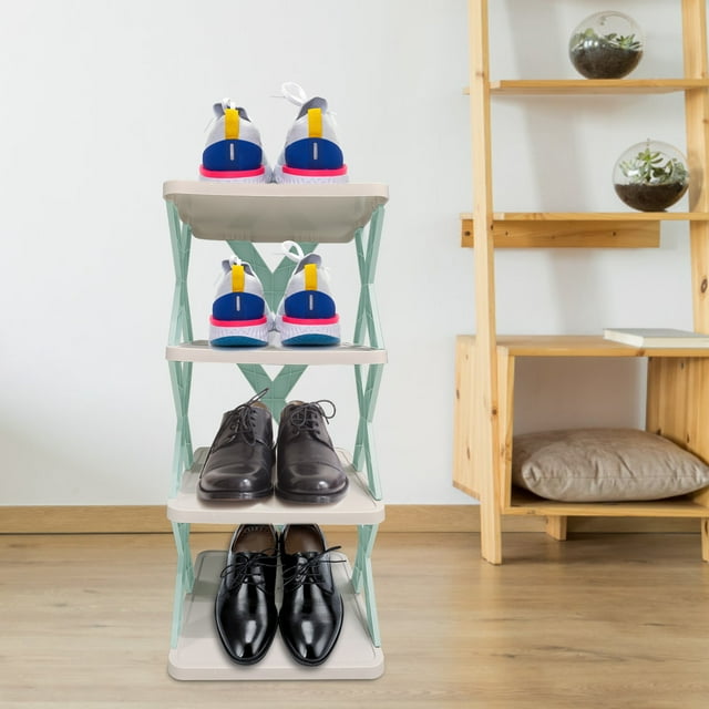 6-Tier Multi-Layer Shoe Rack - Adjustable Height Cabinet for High Heels ...