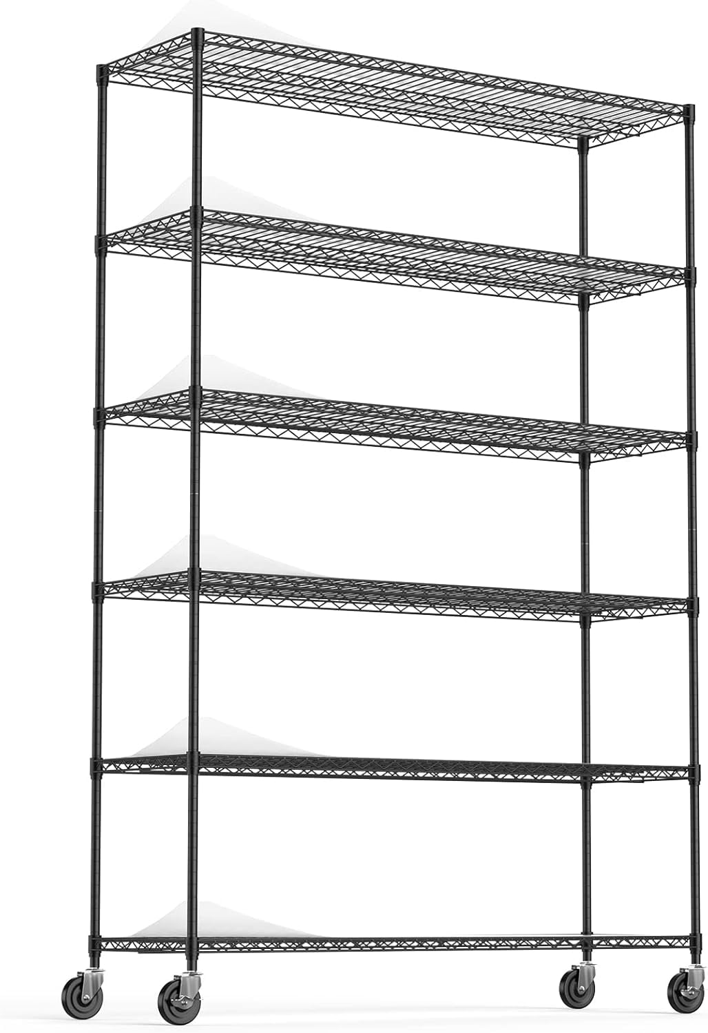 6 Tier NSF Metal Shelf Wire Shelving Unit, 6000lbs Capacity Heavy Duty ...