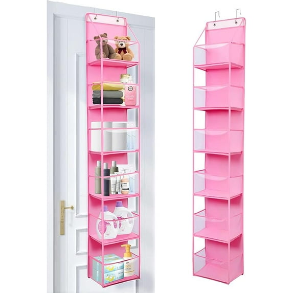 6-Tier Over The Door Hanging Organizer - Multi-Purpose Closet Storage ...