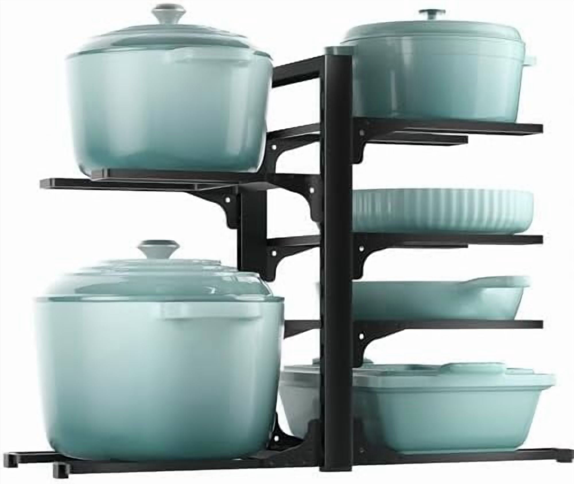 6-Tier Pots and Pans Organizer under Cabinet, Kitchen Cabinet ...