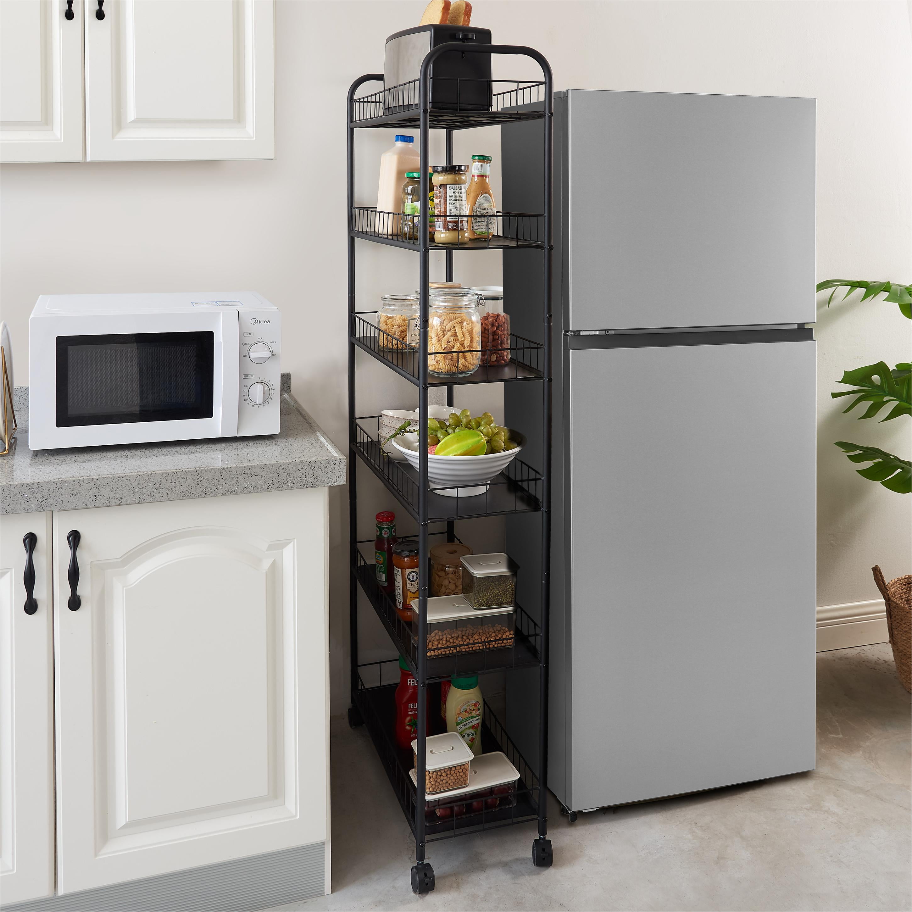 Free Shipping! 6 Tier Rolling Cart,Mobile Storage Shelving Unit with ...