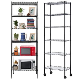 Metal Shelves for Kitchen, URHOMEPRO 5-Shelf Wire Storage Shelves ...