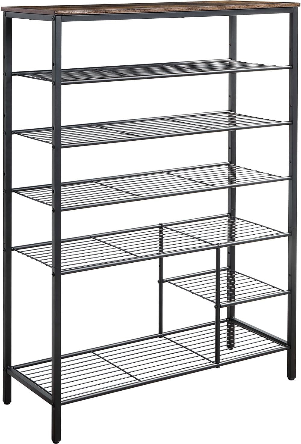 6 Tier Shoe Rack Organizer, Metal Mesh Shoe Storage Shelf, Storage ...