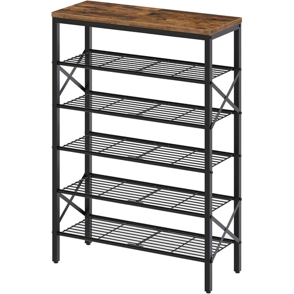 6-Tier Shoe Rack, Shoe Storage Organizer for Closet, Standing Shoe ...