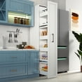 6 Tier Slim Rolling Storage Cart, Narrow Pull-Out Kitchen Storage ...