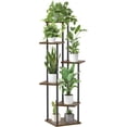 6 Tier Stand Indoor, Tall Muti-Level Planter Shelf Holder, Sturdy Large ...