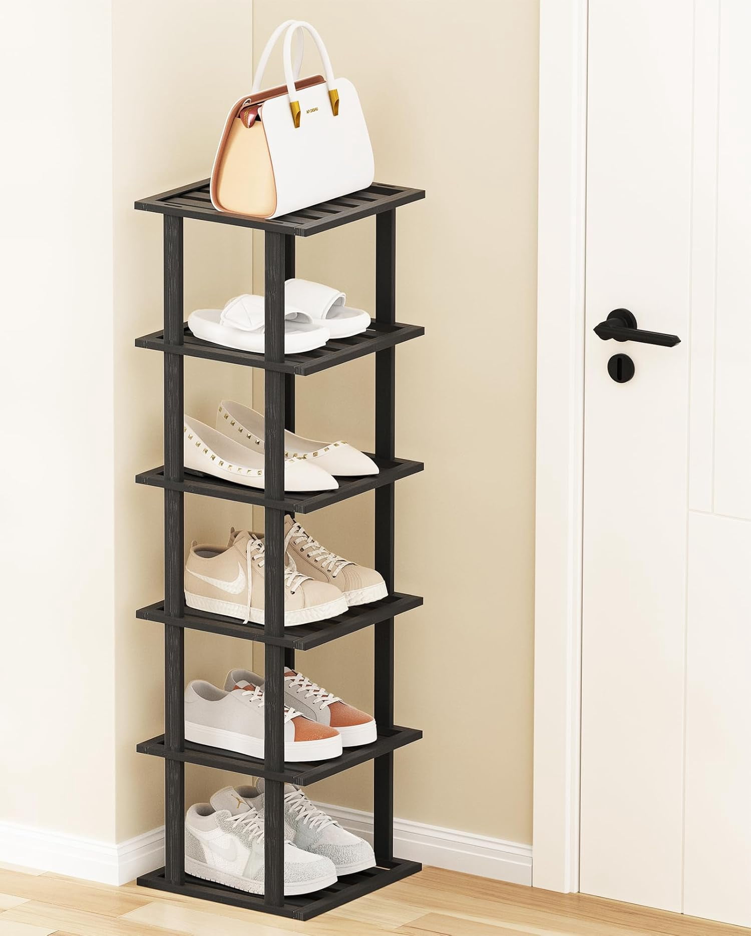 6-Tier Standing Shoe Racks, Shoe Rack for Entryway & Closet, Beautiful ...