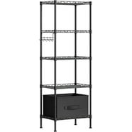 UBesGoo 6-Shelf Narrow Small Wire Shelving Unit, Heavy Duty Adjustable ...