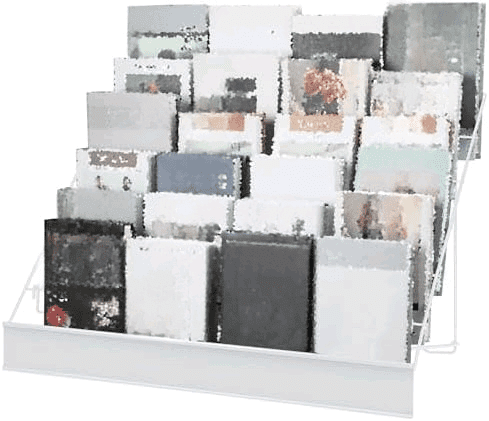 6 Tier Wire Countertop Rack Comic Book Rack Wide Tabletop Display ...