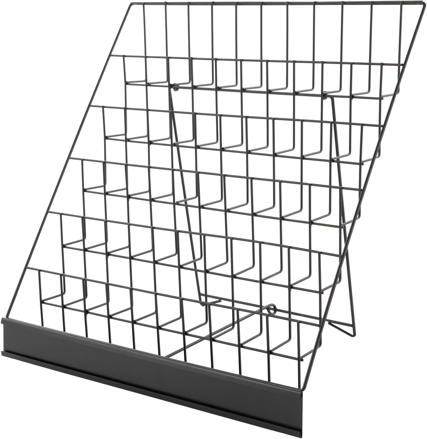 6 Tier Wire Countertop Rack, Metal Book Display Stand, 18 x 11 x 17 ...