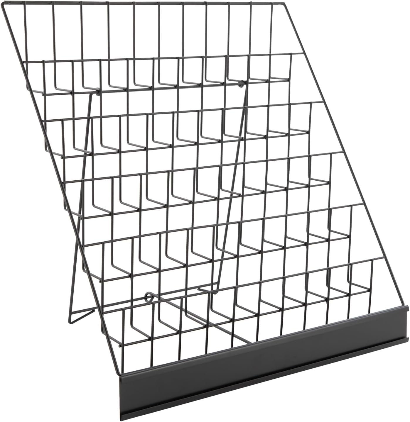 6 Tier Wire Countertop Rack Wide Wire Magazine Rack Tabletop Display Stand- Holds Magazines ...