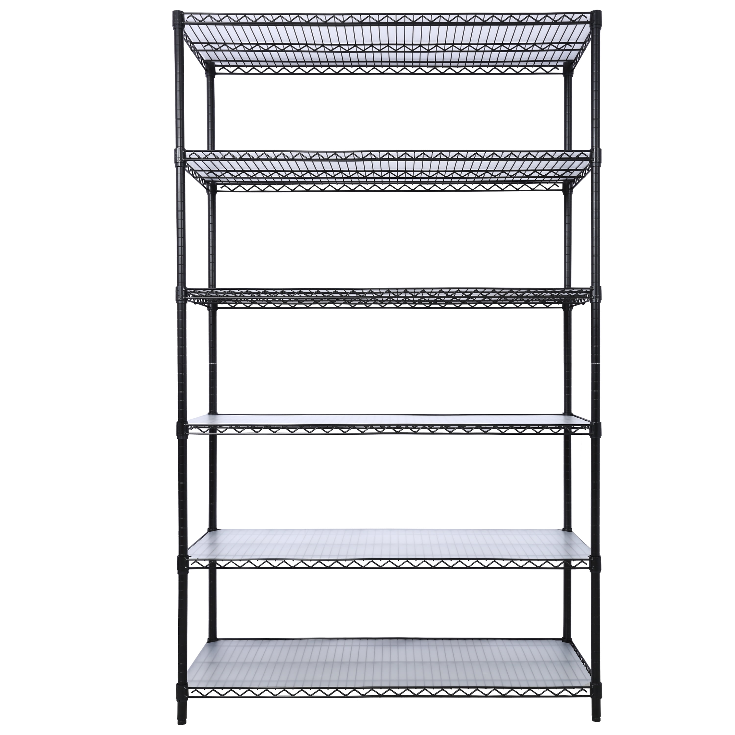 6-Tier Wire Shelving Unit With Wheels, 6000lbs Capacity Adjustable ...