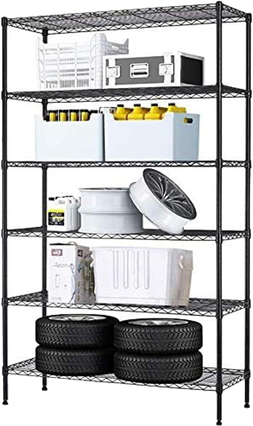 6 Tier Wire Shelving Unit Wire Shelves, NSF Heavy Duty Height ...