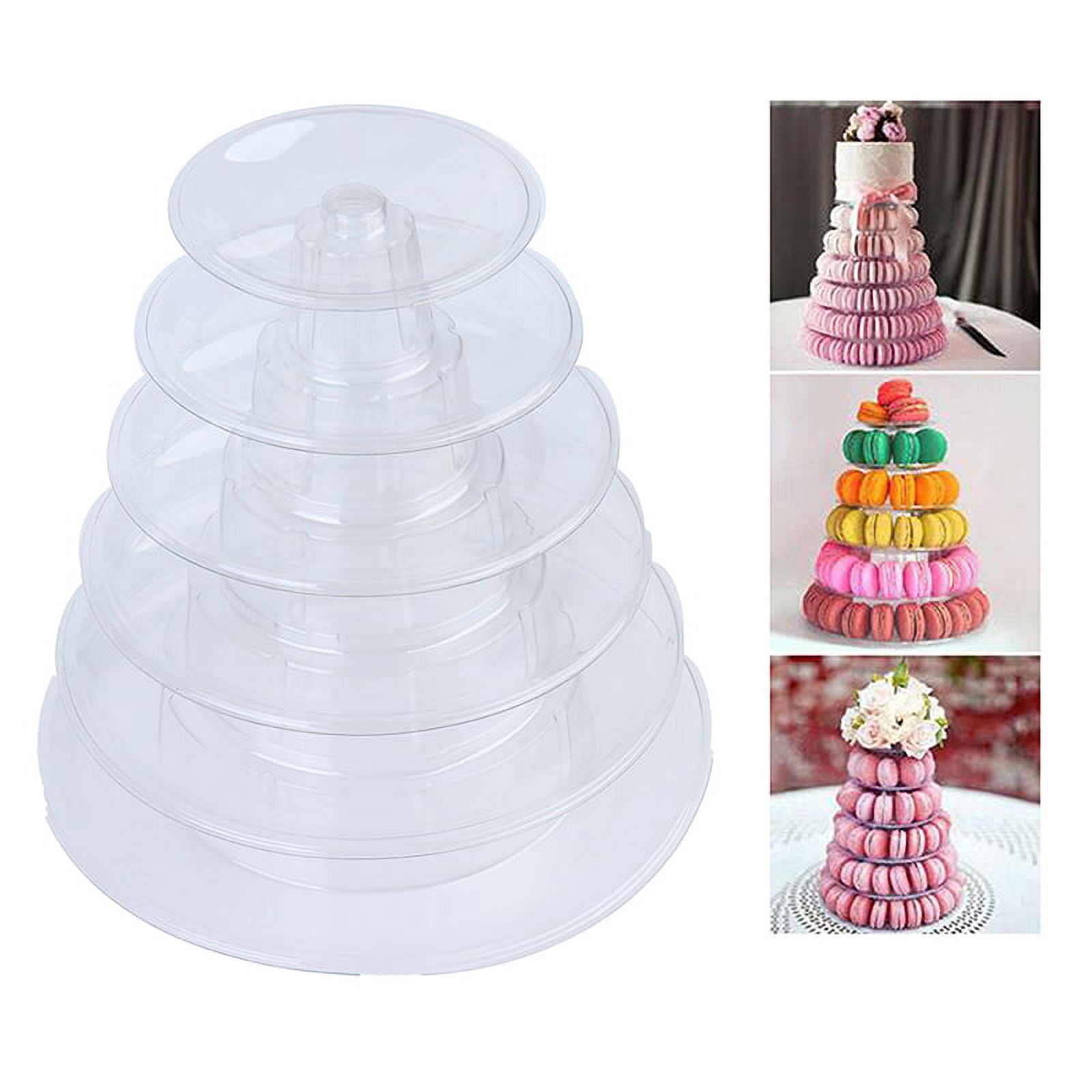6-Tiers Macaron Display Stand Cupcake Tower Rack Stand Tray For Wedding ...