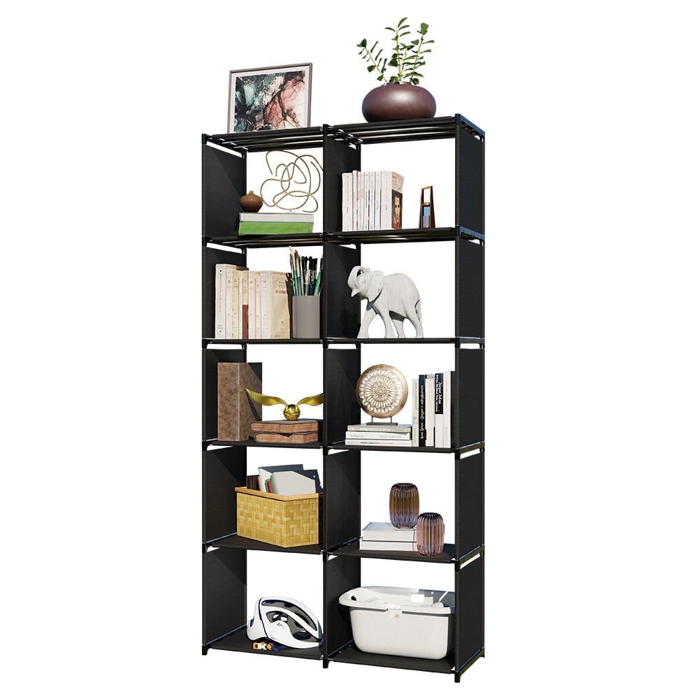 CATGOOD 10 Cube Closet Storage Organizer Bookcase, 6-Tiers Portable ...