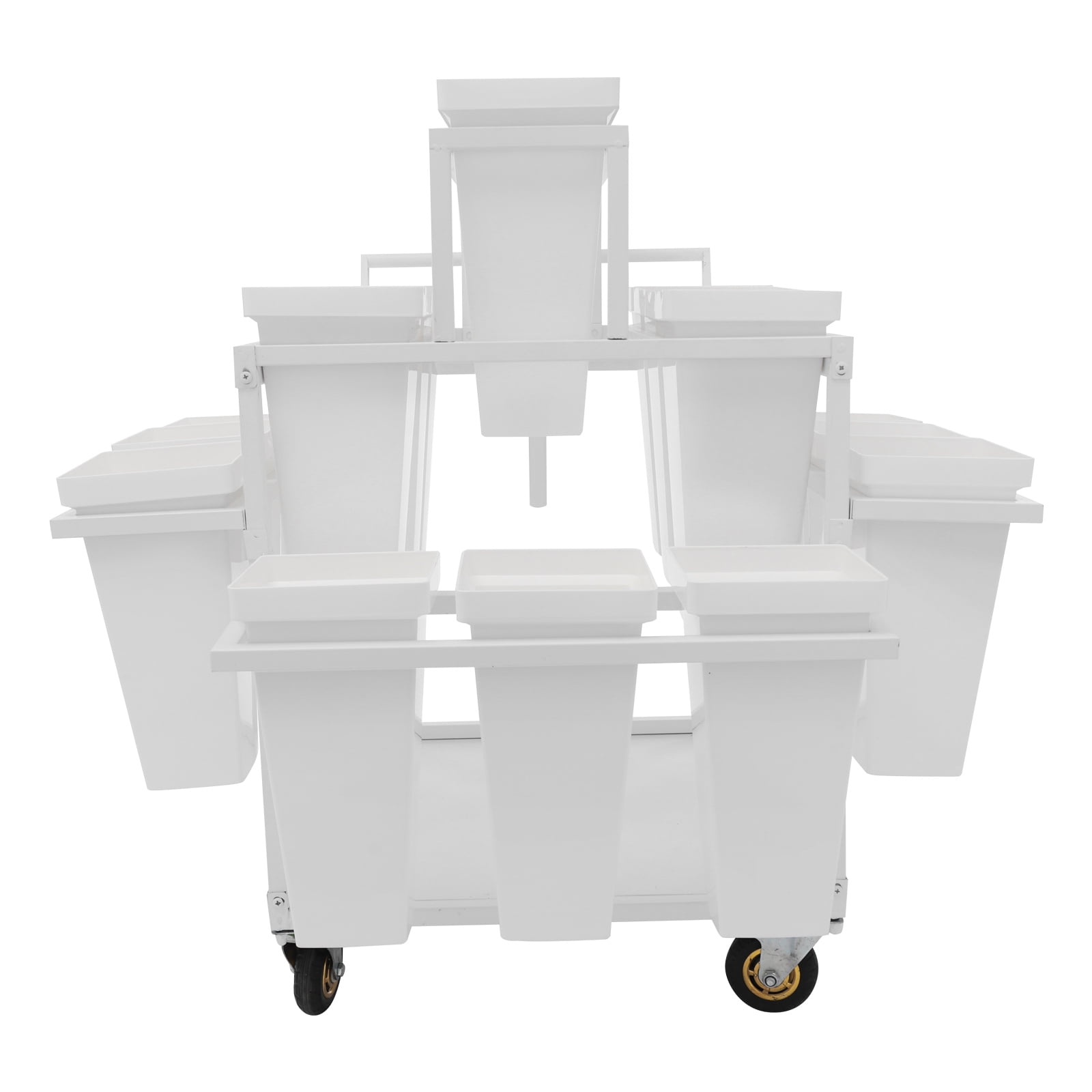 6 Tiers Rolling Flower Display Stand,Cart Plant Stand,Flower Display ...