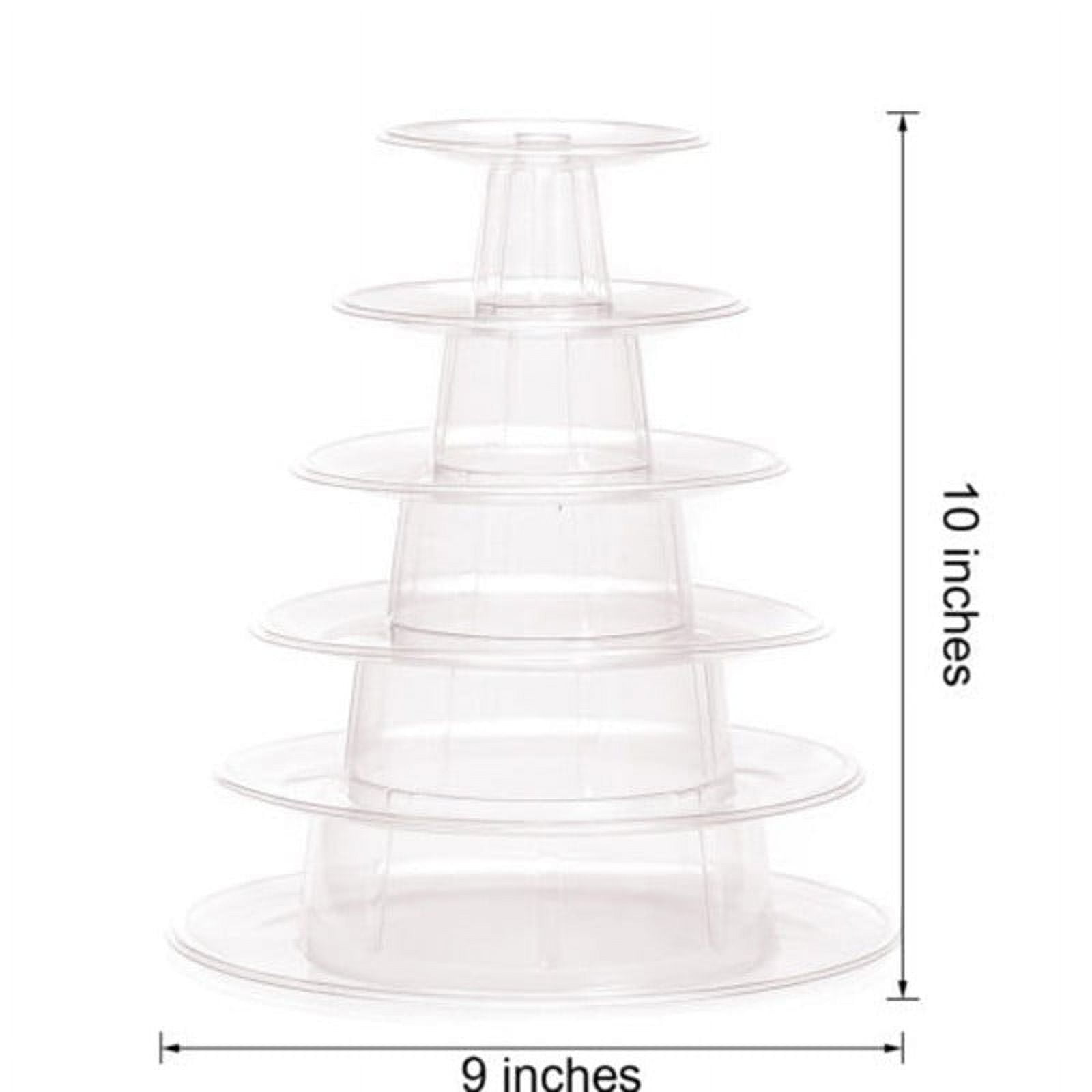6 Tiers Round Macaroon Tower Stand Cake Display Rack for Party Wedding ...