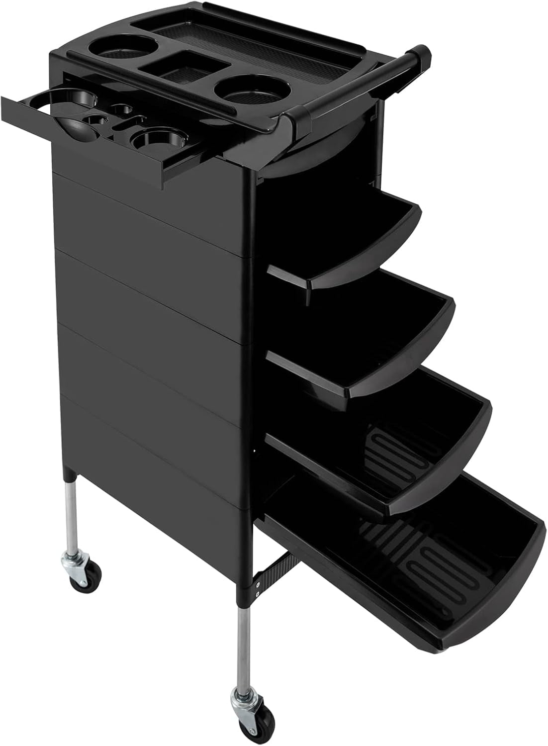 6 Tiers Salon Trolley, Salon Spa Trolley with Handle and 360° Swivel ...