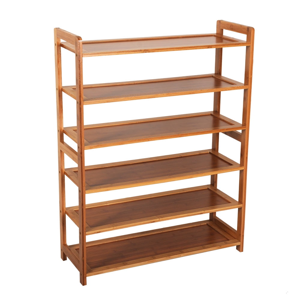 6 Tiers Shoe Rack Organizer, Concise Rectangle Portable Shoe Rack ...