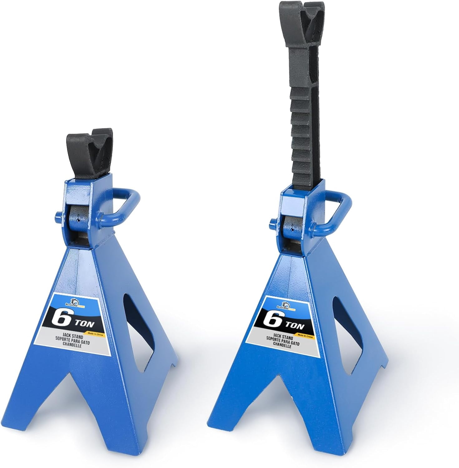 6 Ton (12,000 LBs) Automotive Jack Stands,Heavy Duty Steel Car Lifting ...