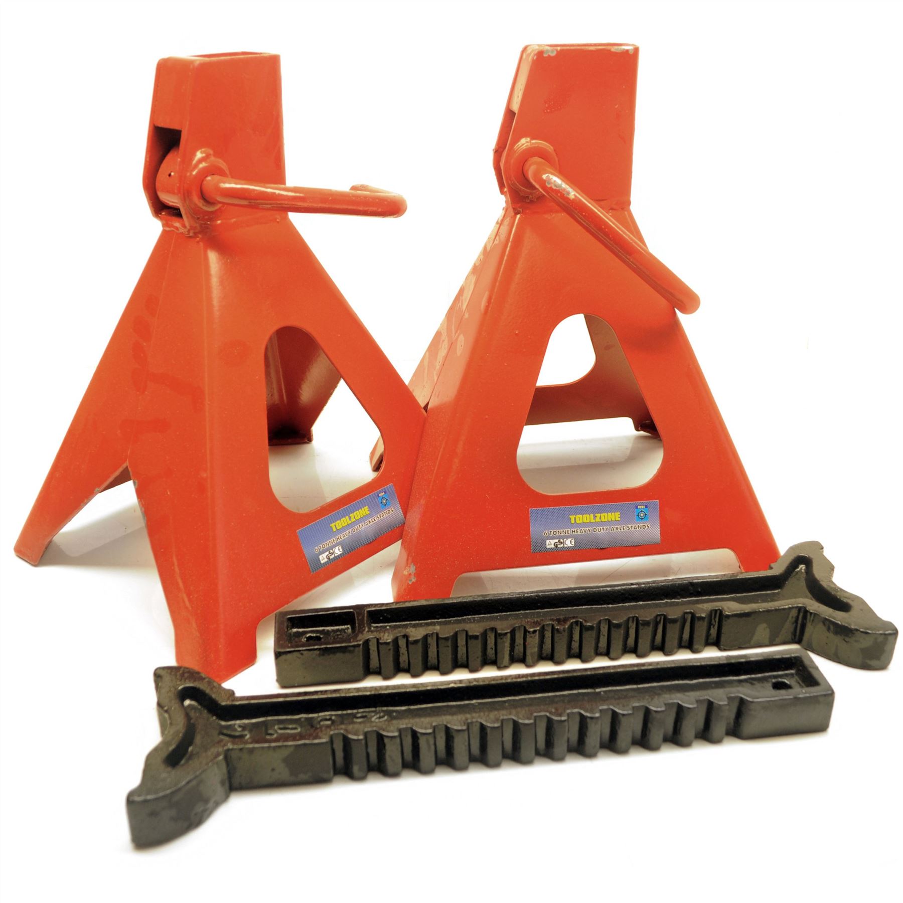 6 Ton Axle Stands Car Support Trolley Jack 1 Pair 6000kg TE147 ...