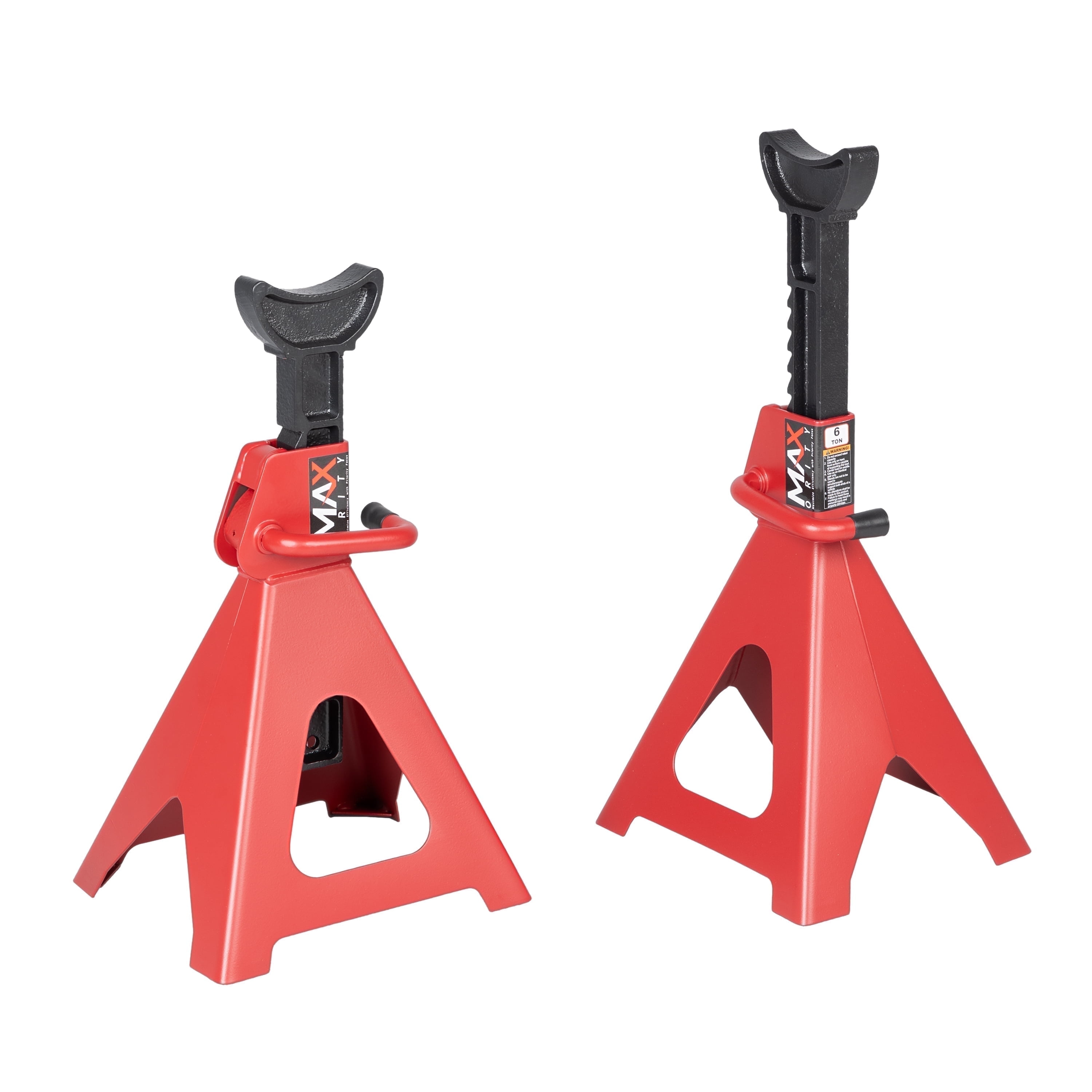 6 Ton Heavy-Duty Adjustable Jack Stands for Cars, SUVs, and Light Duty ...