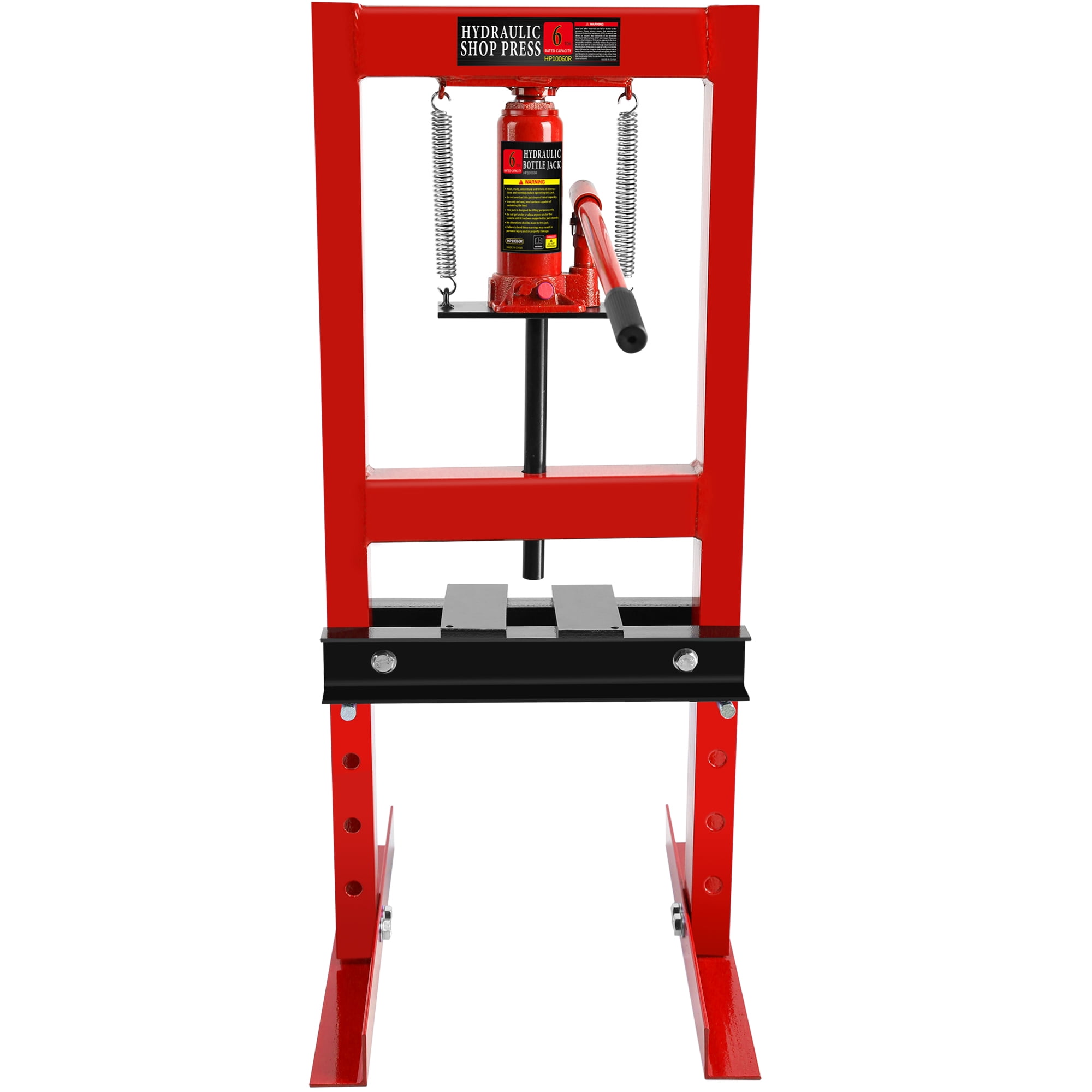 6 Ton Hydraulic Shop Press, H-Frame Bearing Press with Adjustable ...
