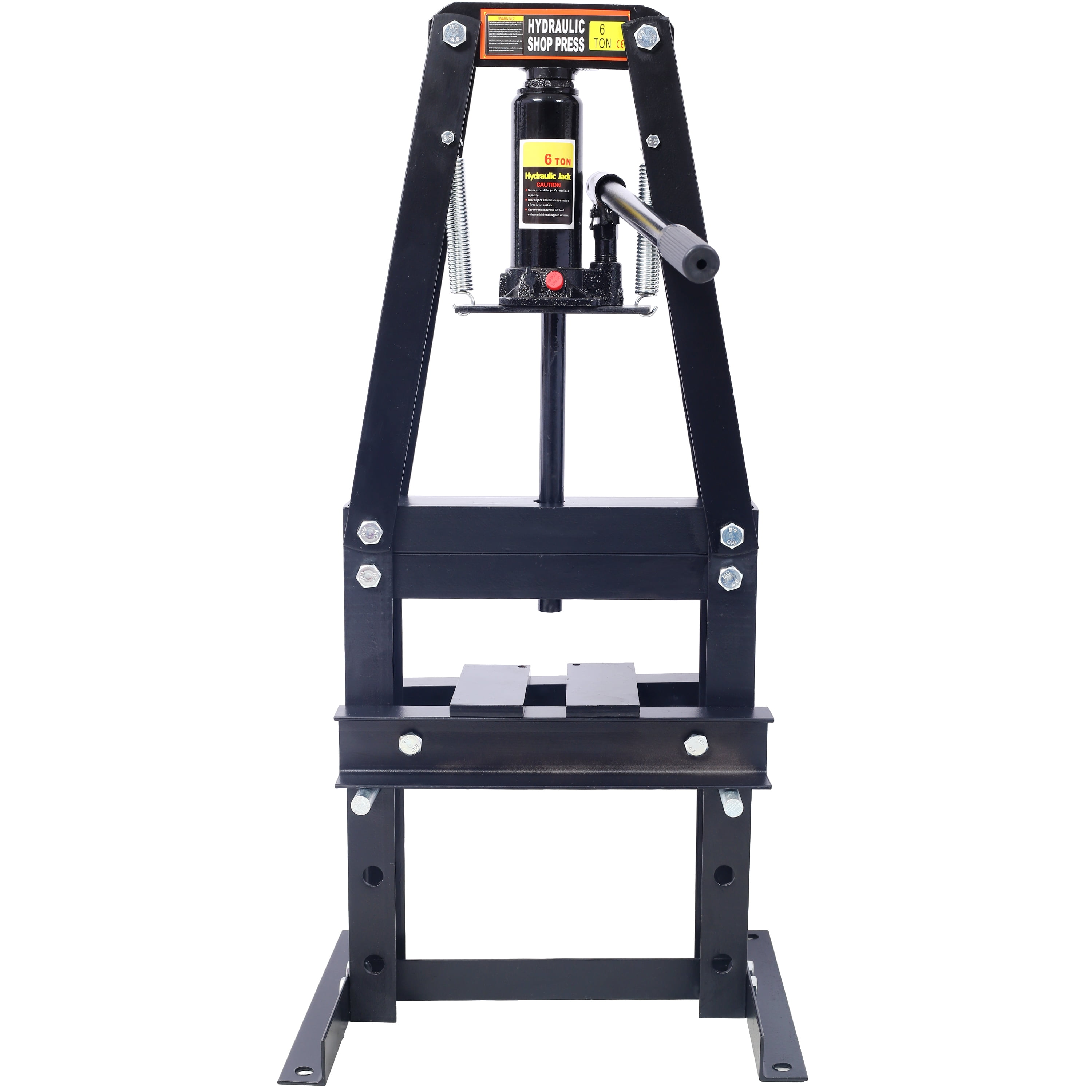 6 Ton Hydraulic Shop Press, Heavy Duty Floor Mount Press with Press ...