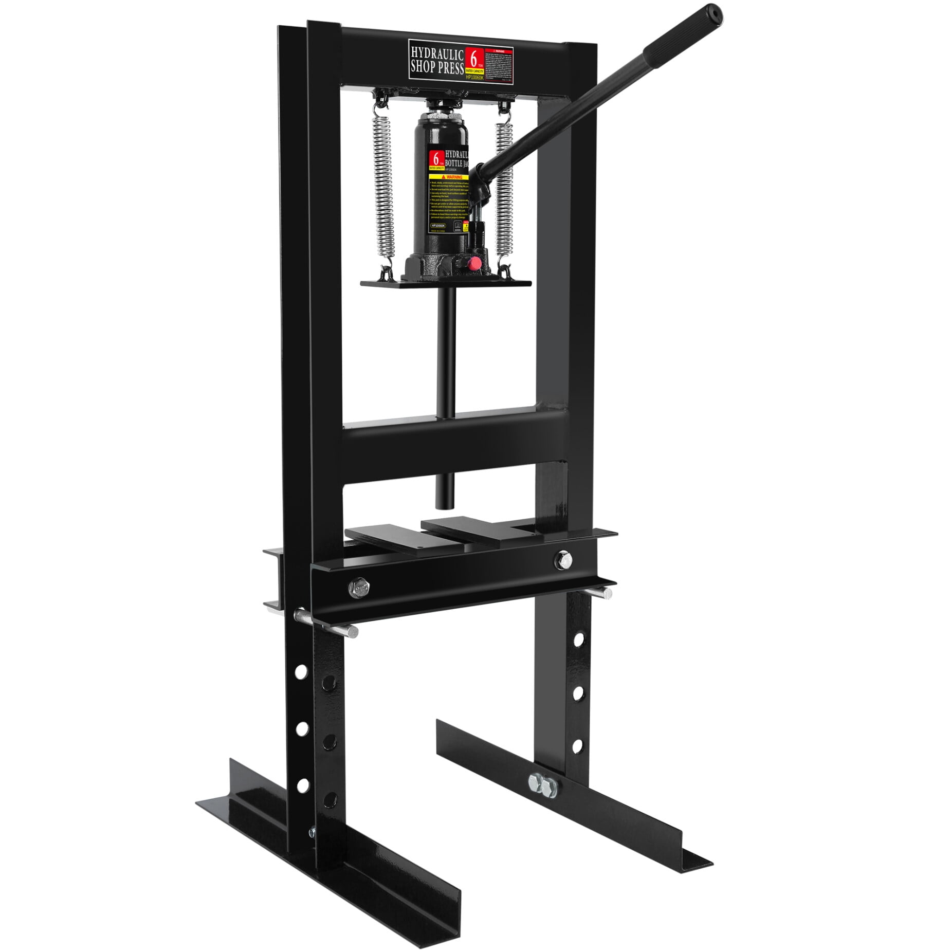 6-Ton Hydraulic Shop Press with 2 Movable Stamping Plates,H-Frame ...