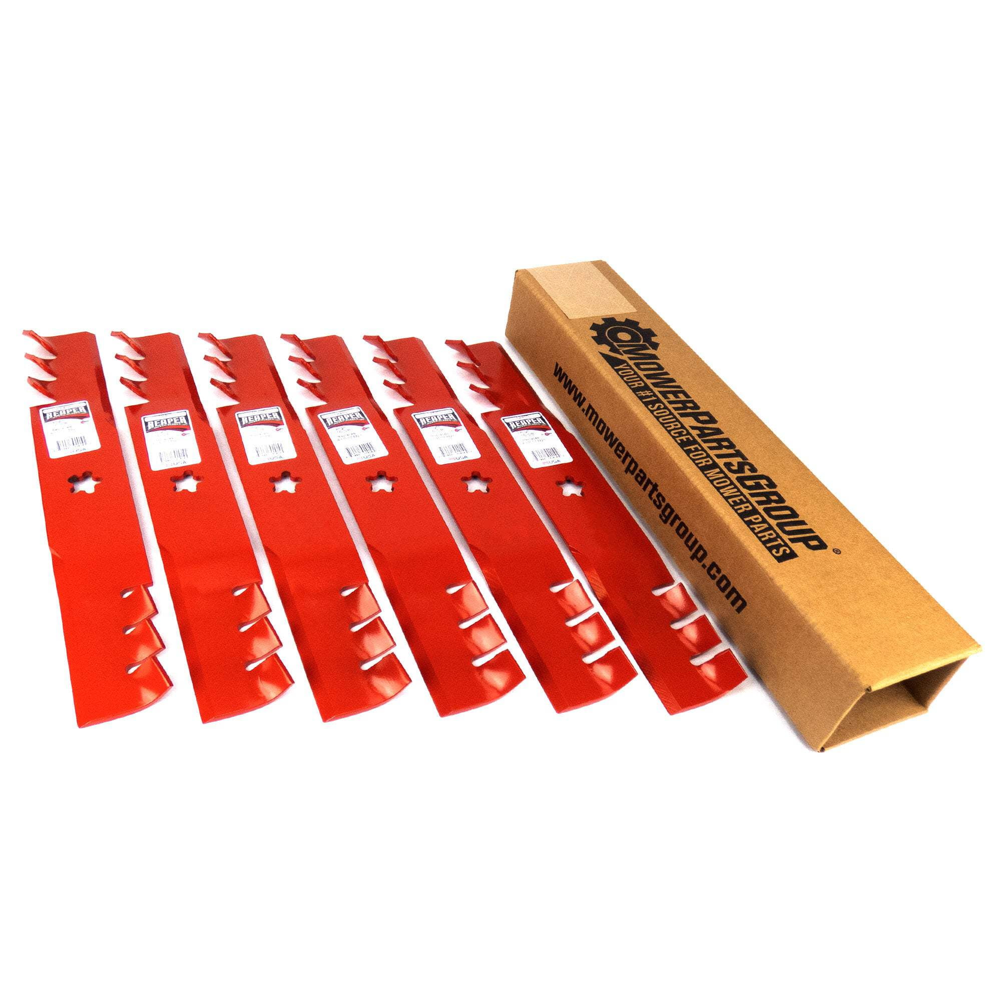 (6) Reaper Mulching Blades for Husqvarna, Poulan 48" 532173921 Made in ...