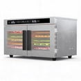 6-Tray 304 Stainless Steel Dehydrator, Dual Door, with 85°F-160°F Temp ...