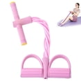 6-Tube Pedal Resistance Band for Sit-Ups & Core Training, Adjustable ...