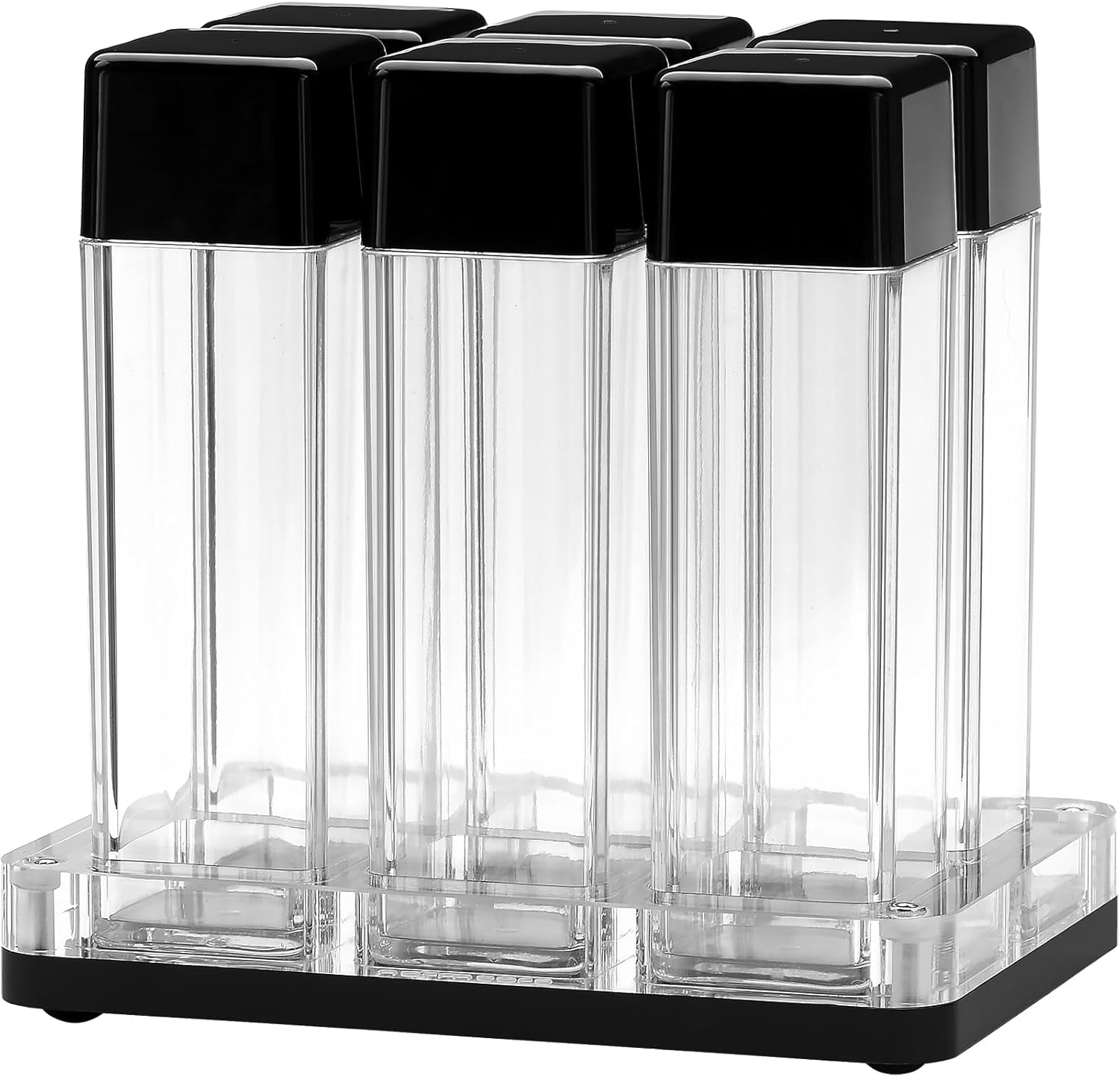 6 Tubes Coffee Bean Cellars with Stand & Hopper - Single Dose Coffee ...