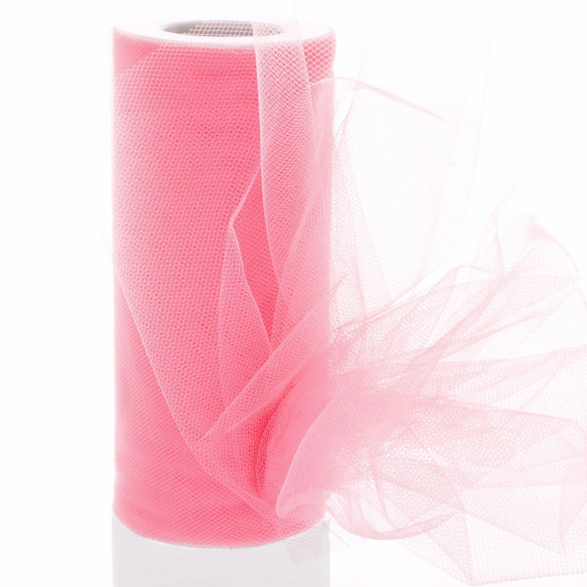 6" Premium Tulle Bubblegum Pink 25 Yard - Walmart.com