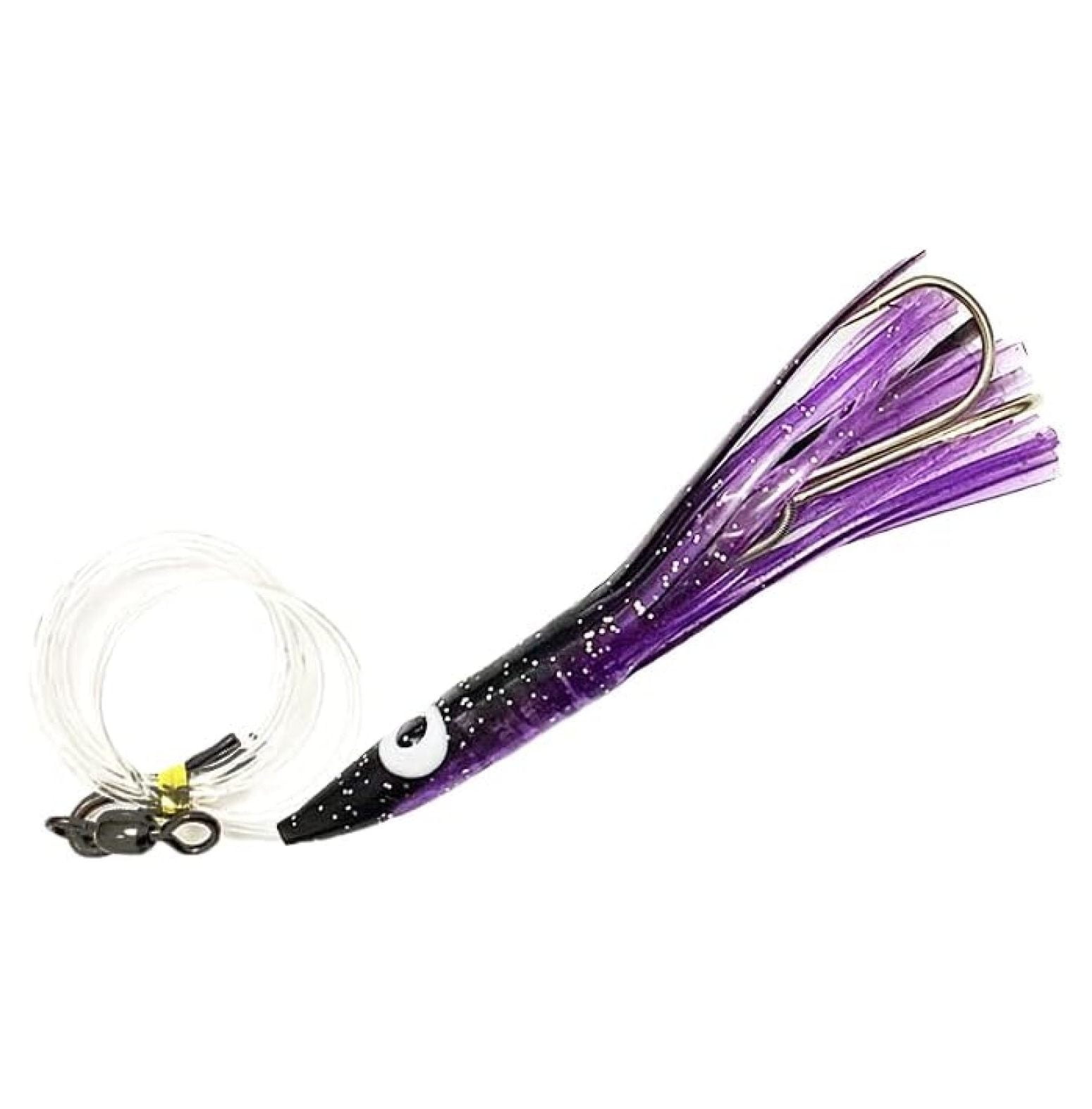 6" Tuna Clone Rigs - Purple Black - 6 pcs - Walmart.com
