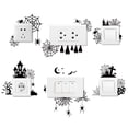 6 Types Theme Switch Stickers Spider Web Wall Sticker Castle Switch ...